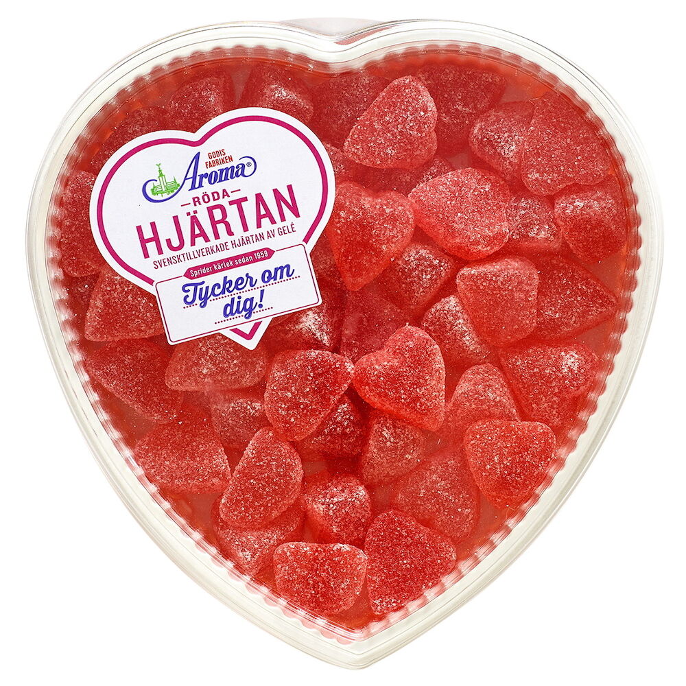 Aroma Red Heart 385g, 6-Pack | Swedish Fruit Candy
