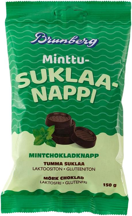 Brunberg Mint Chocolate Button 150g | Finnish Candy