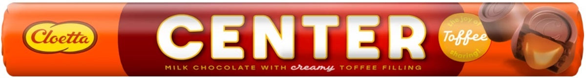 Cloetta Center Toffee Roll 78g, 36-Pack | Swedish Chocolate Candy