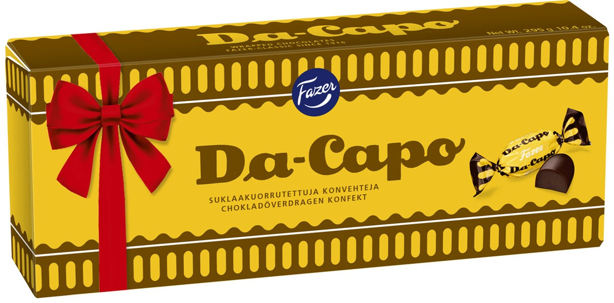 Fazer Da Capo Chocolates 295g, 12-Pack | Finnish Sweets