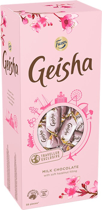 Fazer Geisha Milk Chocolates 420g Gift Box, 6-Pack | Finnish Sweets