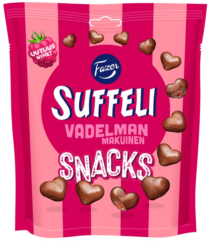 Fazer Suffeli Snacks Raspberry 140g | Finnish Chocolates