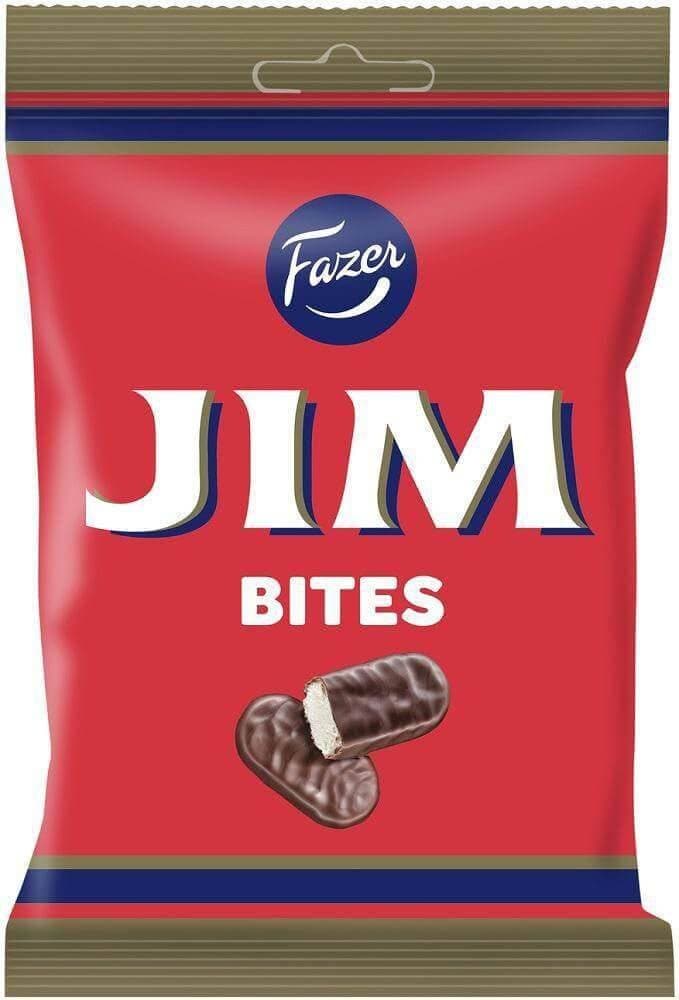 Fazer Jim Bites 94g, 24-Pack | Finnish Chocolate Candy