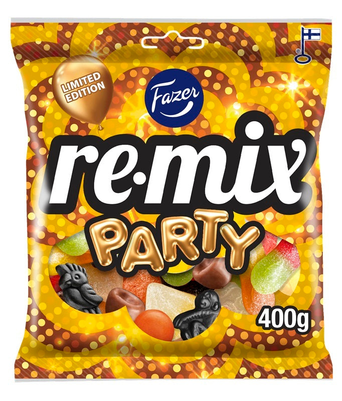 Fazer Remix Party Mix 400g, 12-Pack | Finnish Assorted Sweets