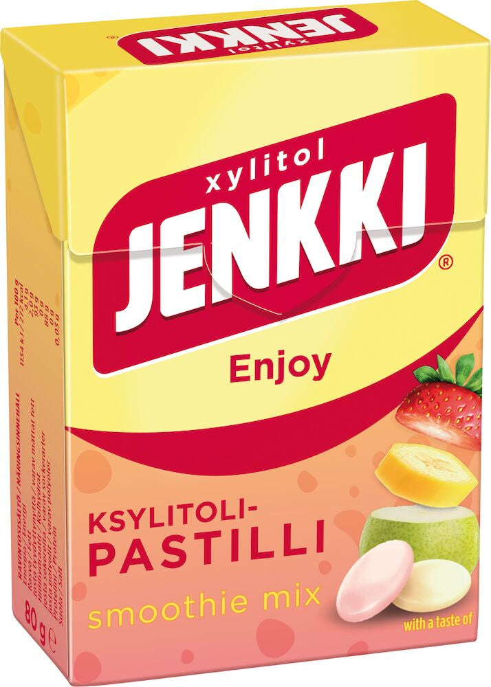 Jenkki Enjoy Smoothie Mix 80g | Finnish Xylitol Pastilles