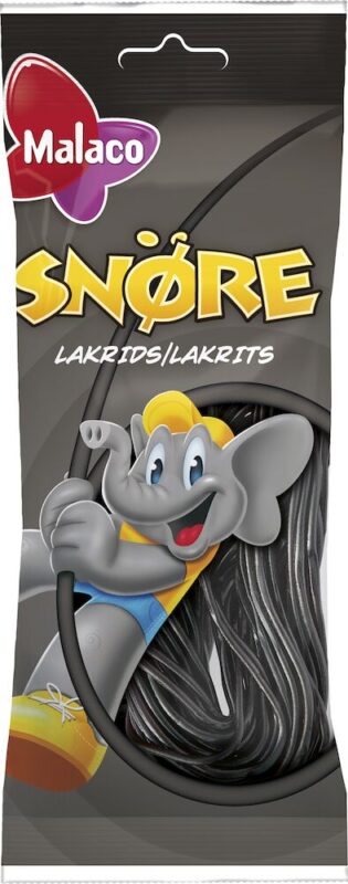 Malaco Snöre Lakrits 94g, 24-Pack | Swedish Licorice Laces