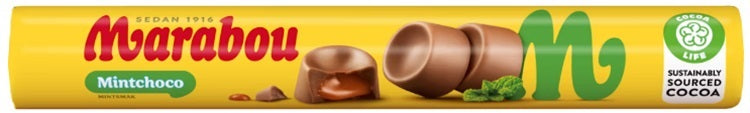 Marabou Mint Choco Roll 78g, 28-Pack | Swedish Chocolate Candy