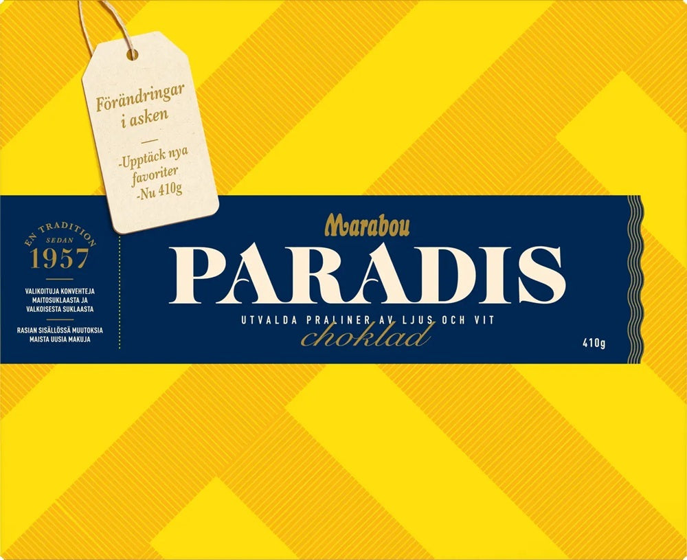 Marabou Paradis Assorted Chocolates 410g, 6-Pack | Swedish Sweets