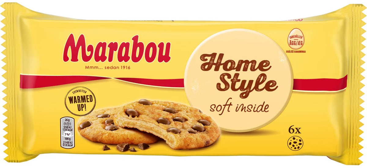 Marabou Homestyle Soft Inside Cookies 156g, 12-Pack | Swedish Sweets