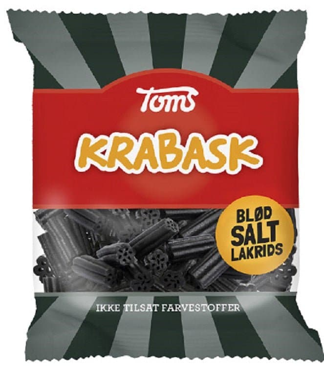 Toms Krabask 80g, 24-Pack | Danish Licorice Candy