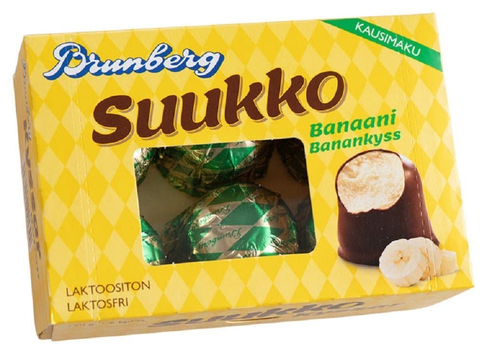 Brunberg Banana Kiss 150g, 8-Pack | Finnish Sweets