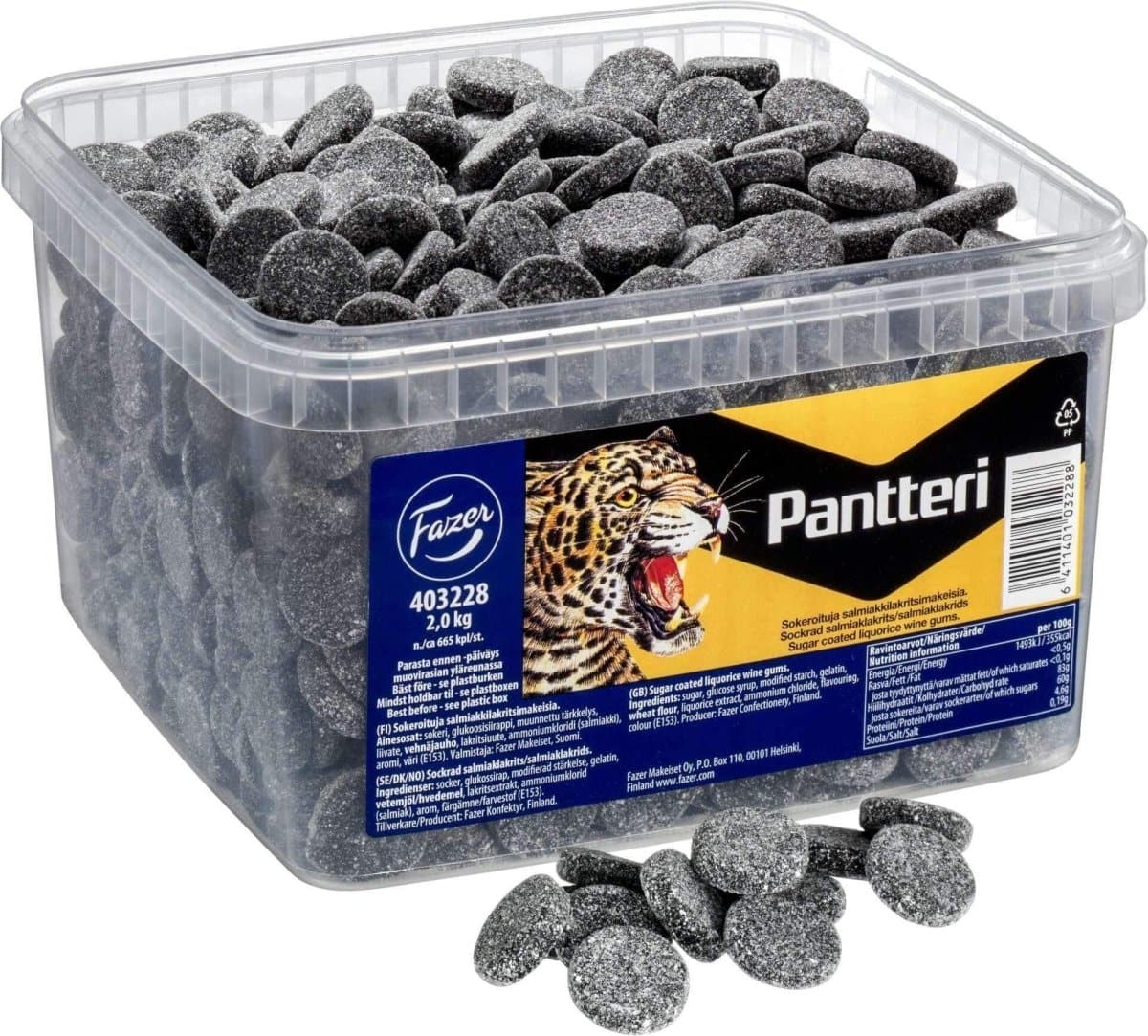 Fazer Pantteri 2 kg | Finnish Licorice Candy