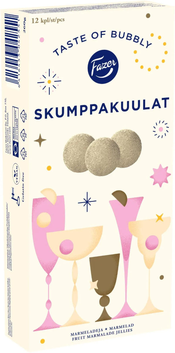 Fazer Skumppakuulat 260g | Finnish Sweets