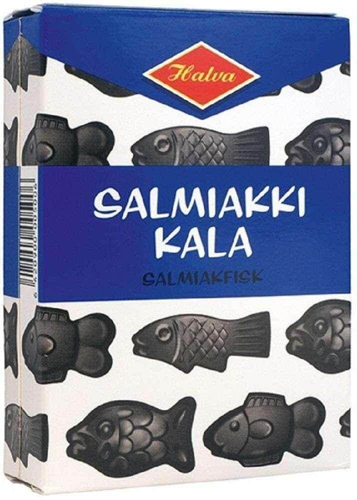 Halva Salty Fish Jellies 240g | Finnish Licorice Candy