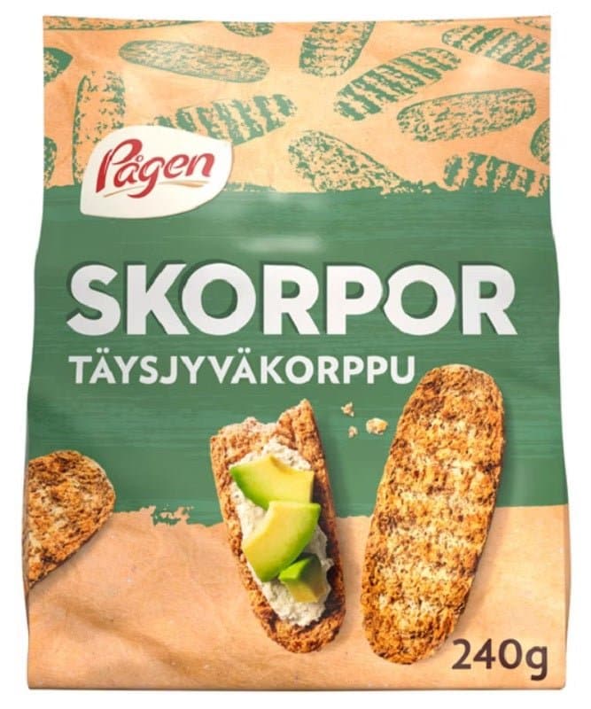 Pågen Skorpor Fullkorn 240g | Swedish Snack Bread