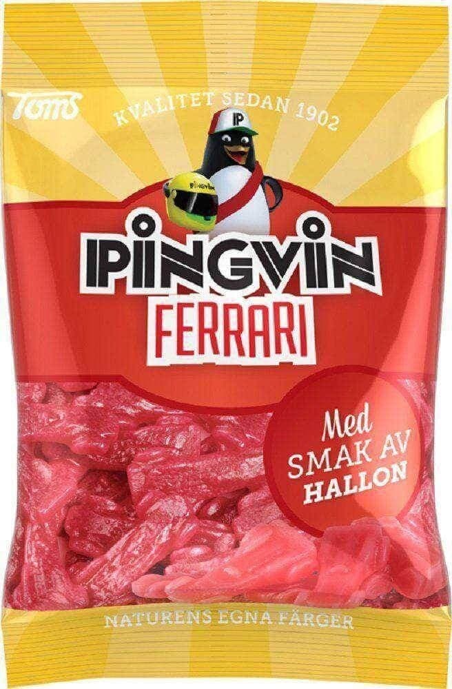 Toms Pingvin Ferrari 130g, 16-Pack | Danish Fruity Candy