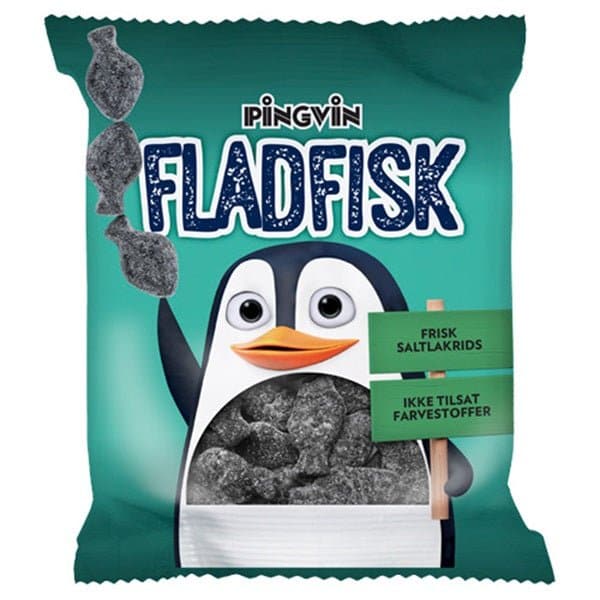 Toms Pingvin Fladfisk 120g | Danish Licorice Candy
