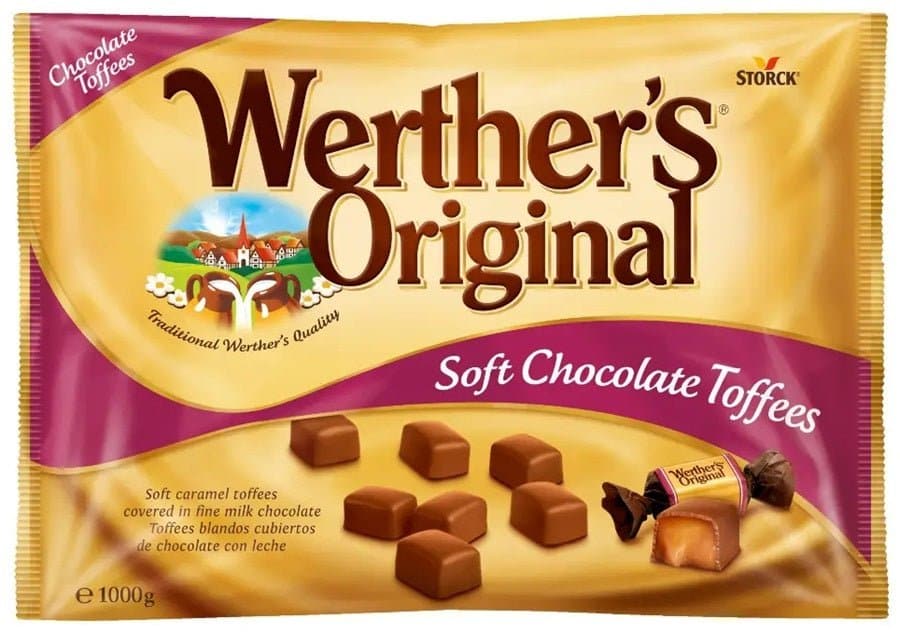 Werther's Original Soft Chocolate Toffees 1 kg | German Candy