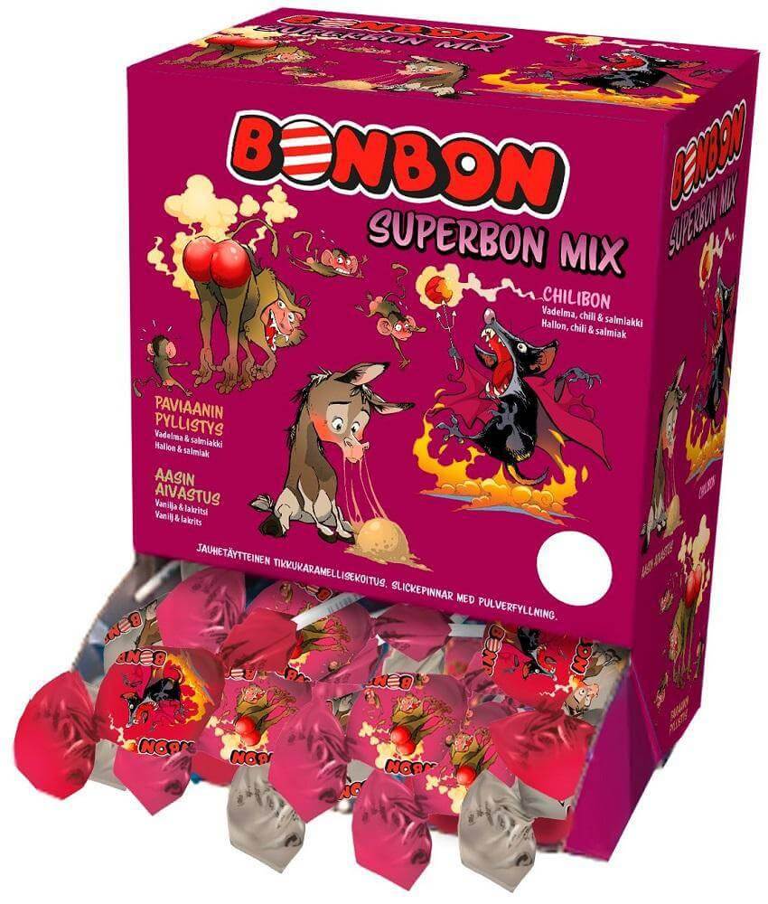 BonBon Superbon Mix 13g, 110-Pack | Danish Licorice Candy